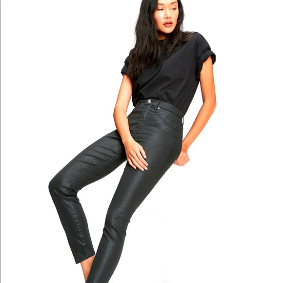 GAP | Jeans | New High Rise True Skinny Jeans In Black Shimmer | Poshmark